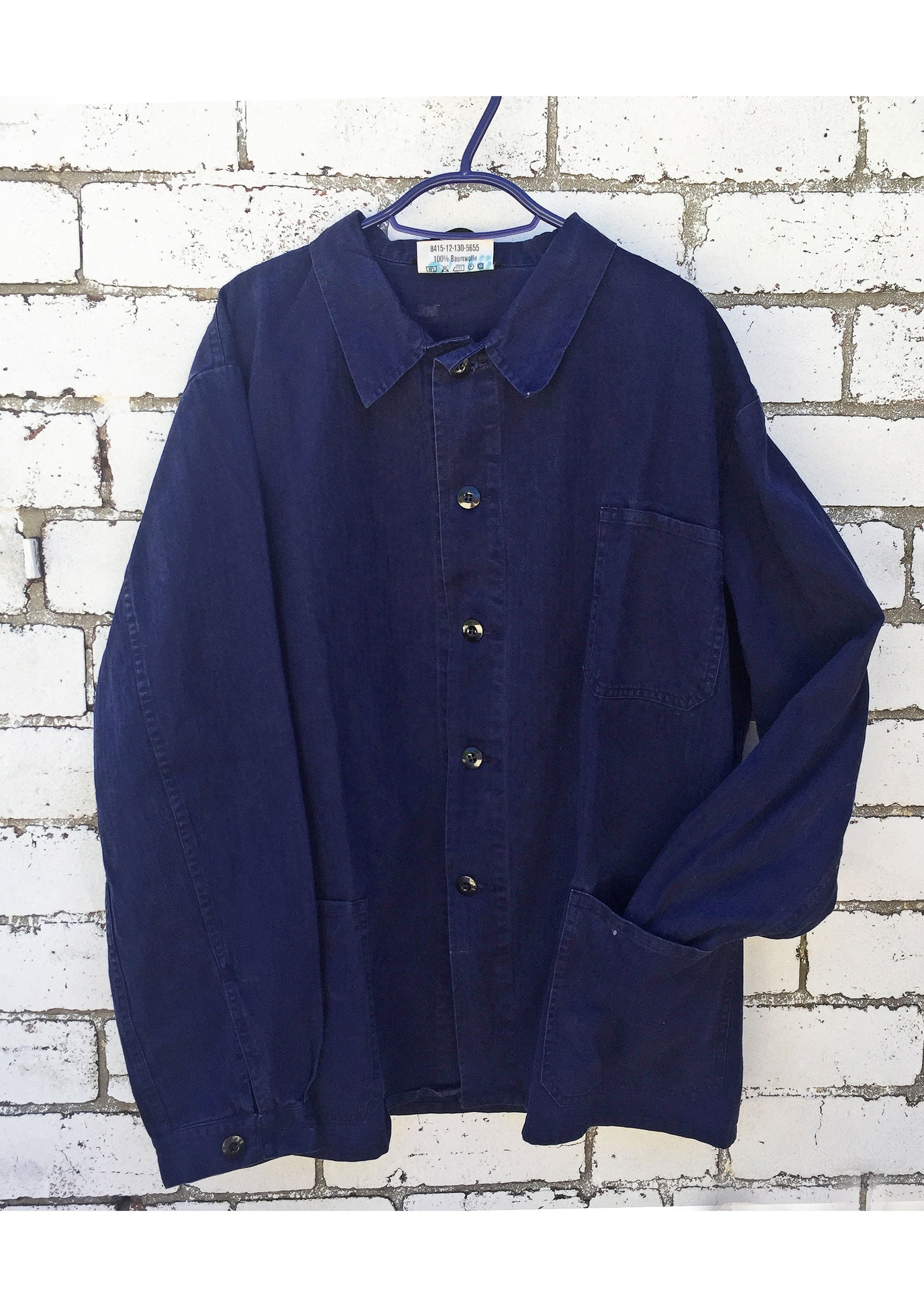 Vintage Herringbone Chore Jacket Navy – Wolf Clothing Collective Ltd